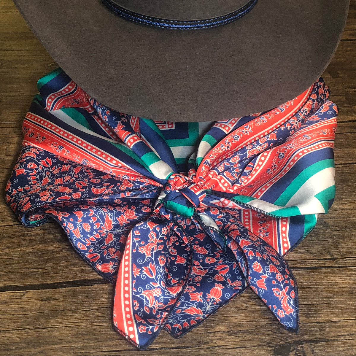 The Enid-blue and red orange – MT Wild Rags